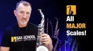Playing Alto Sax Scales Chart & Other Major Saxophone Scales
