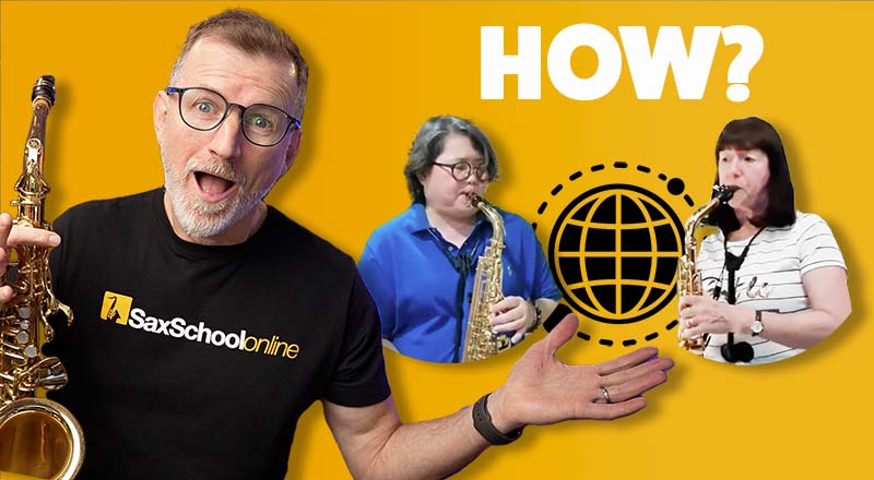 Playing saxophone across the world - McGill Music Sax School Online