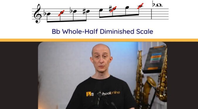 Better sax solos with diminished patterns - McGill Music Sax School Online